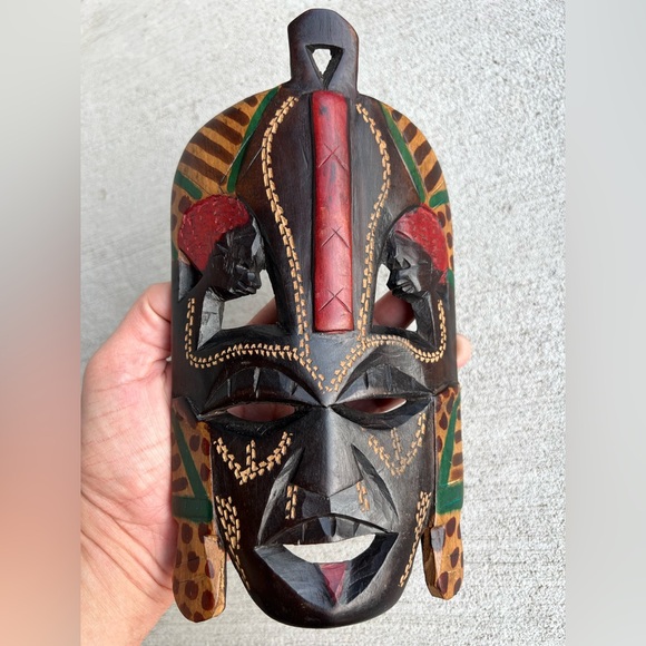Art | Handcarved African Wall Mask Made In Kenya Tribal Wood Art Decor ...